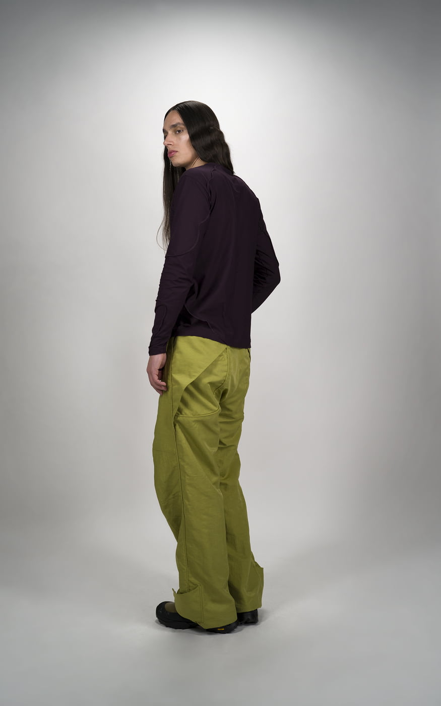 TURF Wide-Leg Sports Pants | Textured Fabric, Asymmetric Fly TURF Wide-Leg Sports Pants | Textured Fabric, Asymmetric Fly